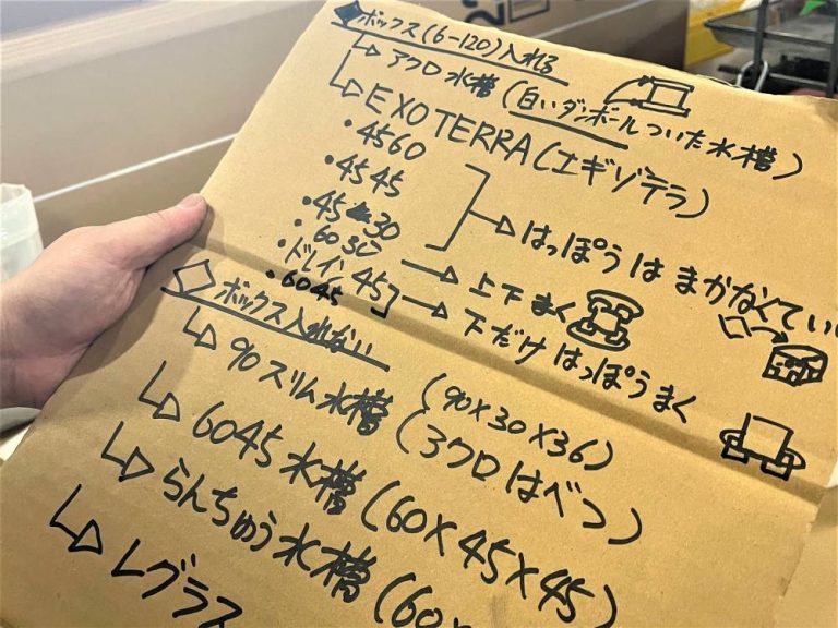 早く正しく美しく。大型水槽梱包職人＜charmの匠＞ | AQUALASSIC